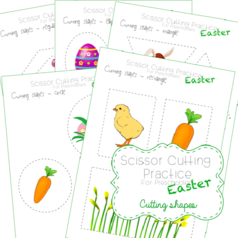 Scissor cutting practice: Simple Shapes / Free Easter printable – a day ...